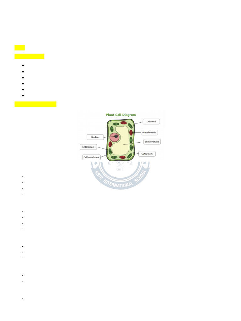 S1 Bio RevisionNotes Final 66dec75e 5b31 467f 9e89 Be9738599afa | PDF ...