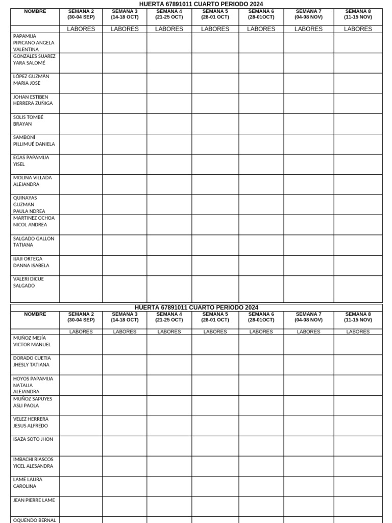 HUERTA 67891011 2024 | PDF