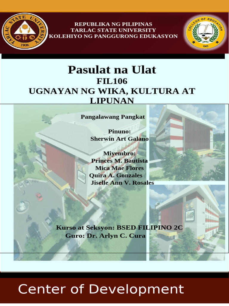 Group 2 Pasulat Na Ulat - 110653 | PDF