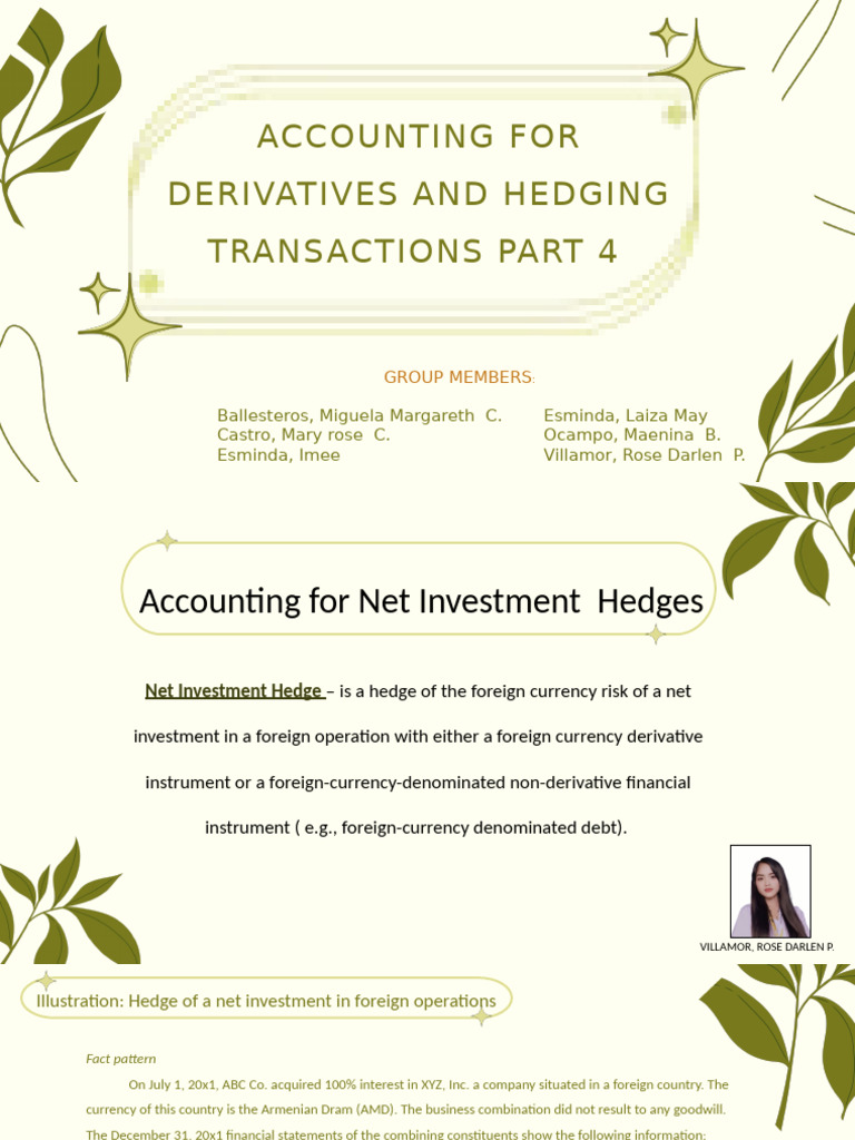 Derivatives & Hedging for CPAs | PDF | Derivative (Finance) | Bonds ...