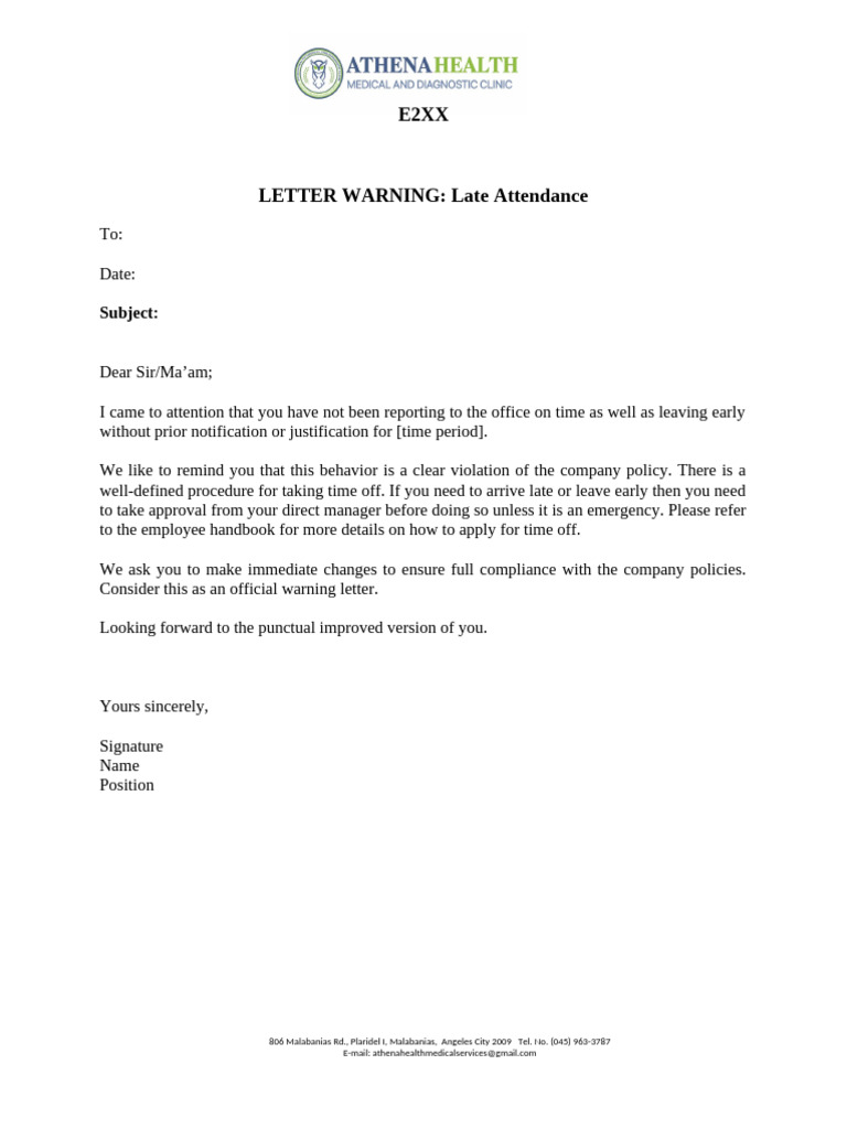 Late Attendance | PDF