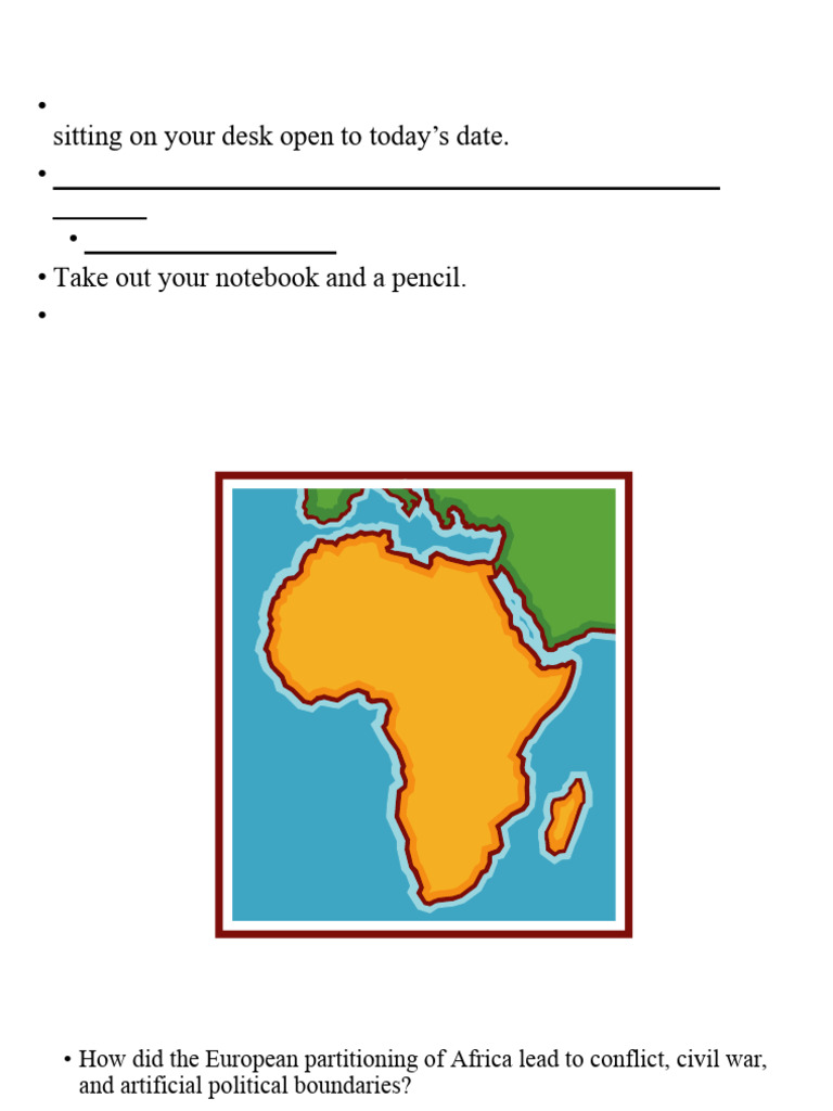 40A African Colonization Notes Activity Day 2 | PDF | Africa | Imperialism