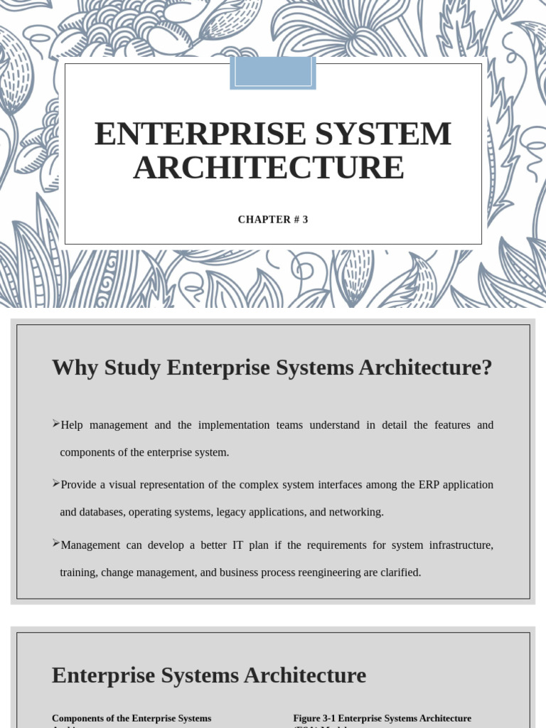 Enterprise System Architecture | PDF | Enterprise Resource Planning | Service Oriented Architecture