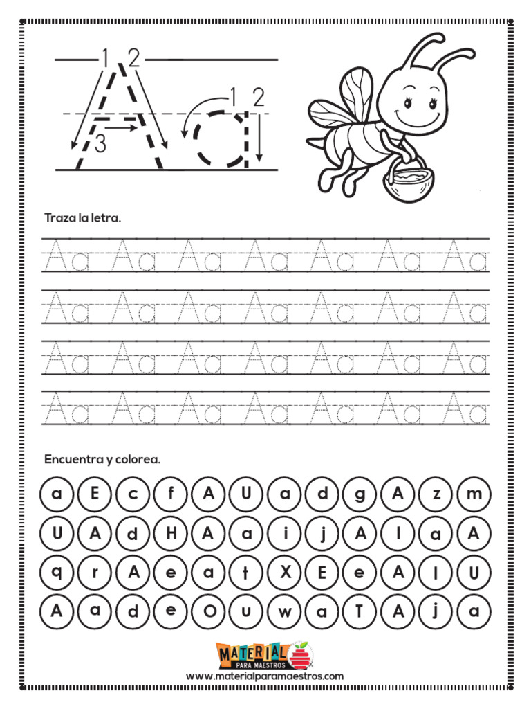 Traza e Identifica Las Letras | PDF