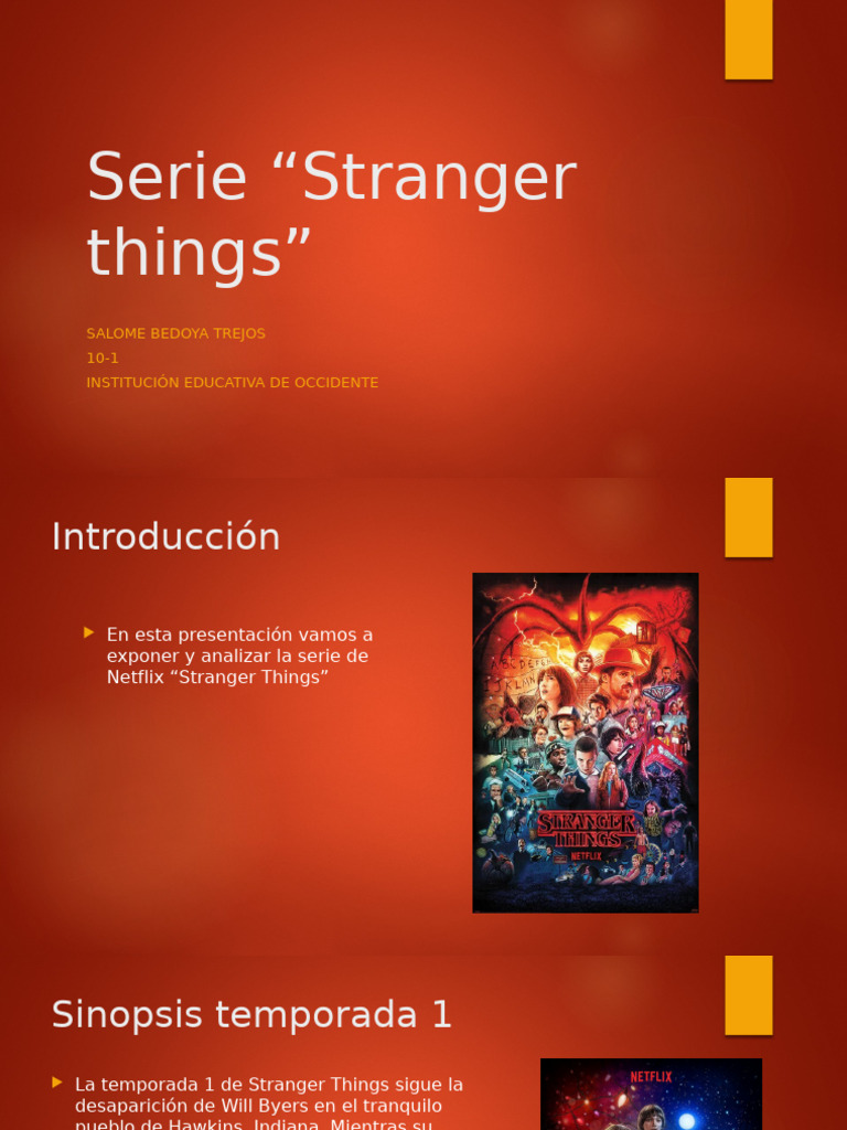 Análisis de la serie Stranger Things | PDF