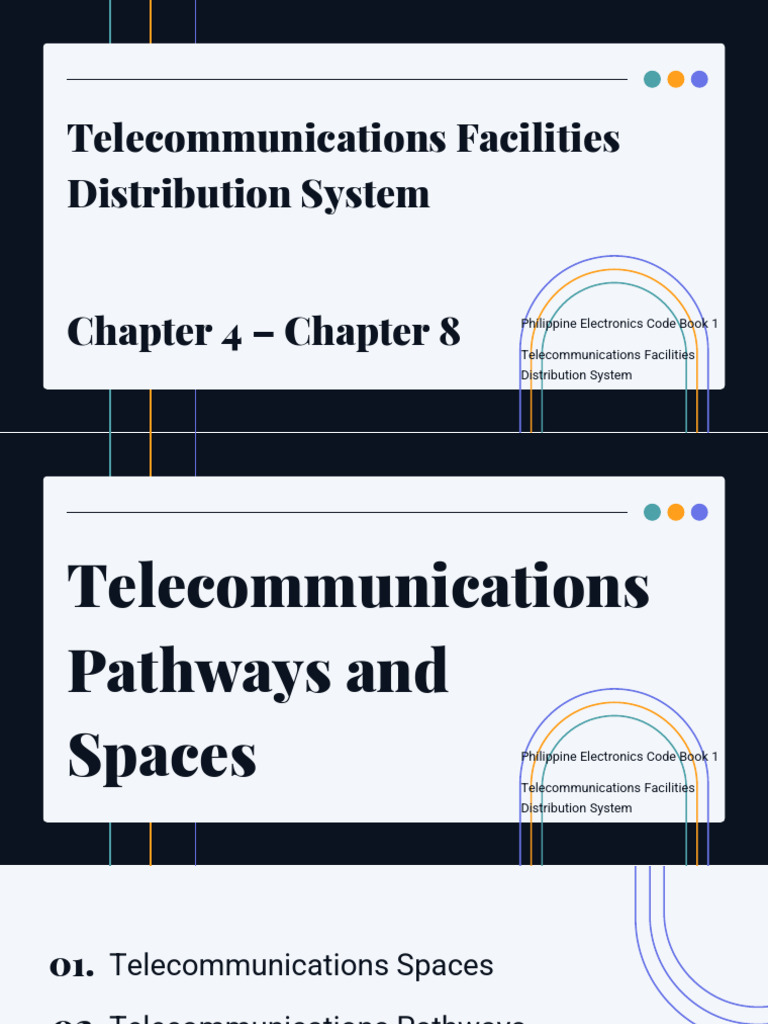 Telecommunications Facilities Distribution System Chapters 4 8 | PDF ...