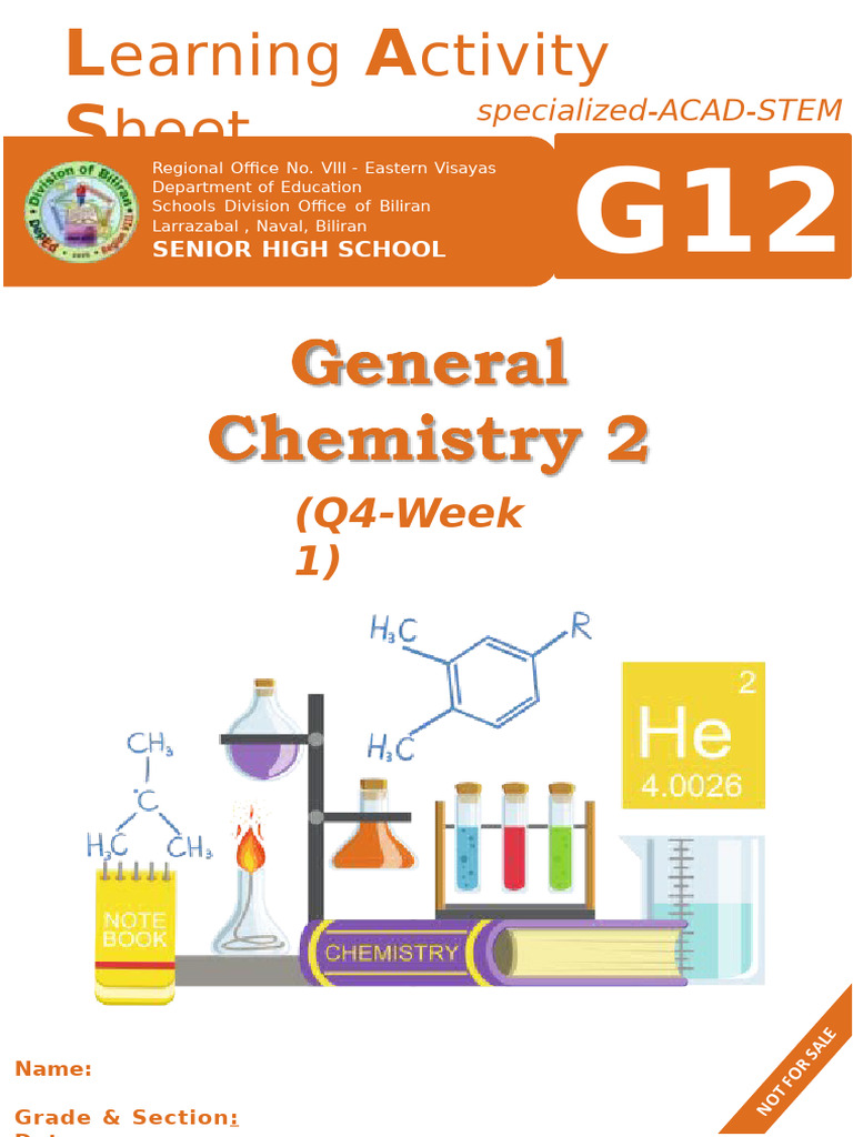 Las Gen Chem 2 q4w1 Lecture | PDF | Entropy | Temperature