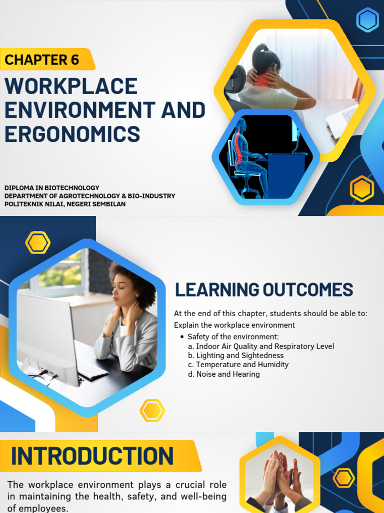 Chapter 6 Workplace Environment and Ergonomics [Part 1] | PDF | Noise ...