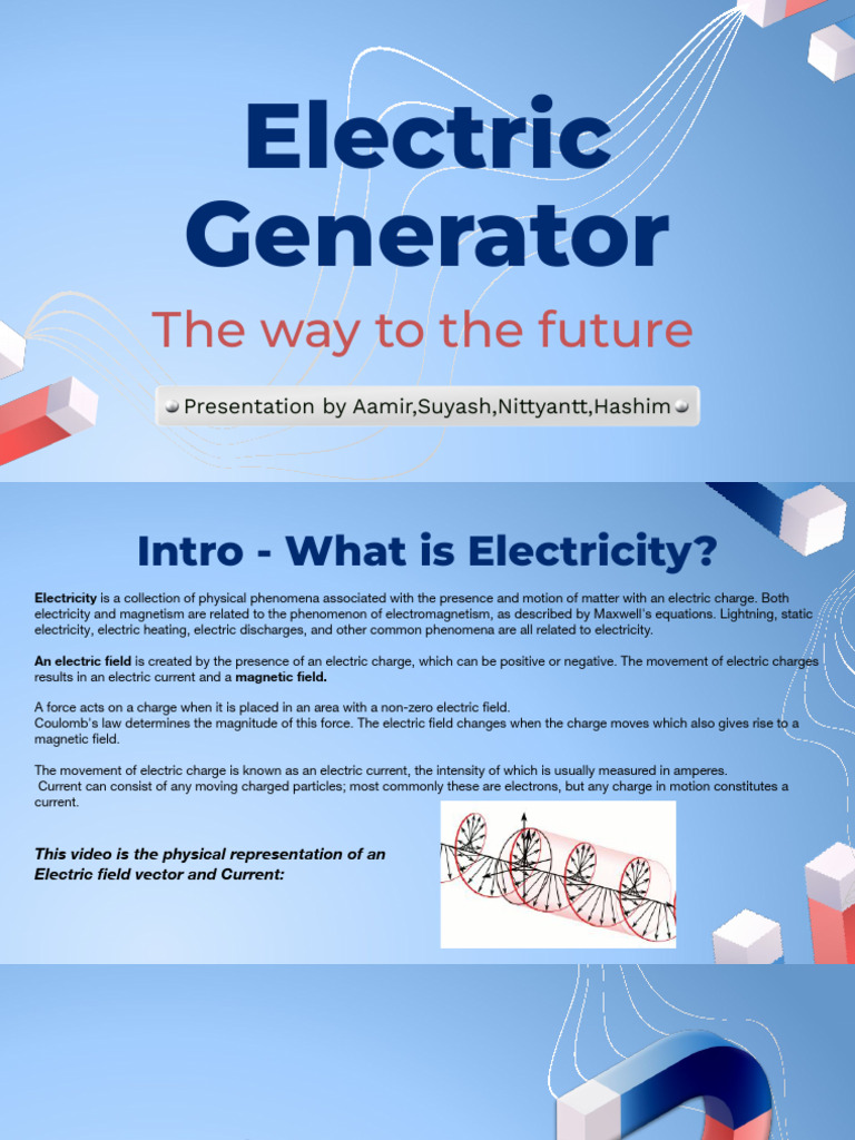 Electric Generator - Physics Assessment | PDF | Electric Generator ...