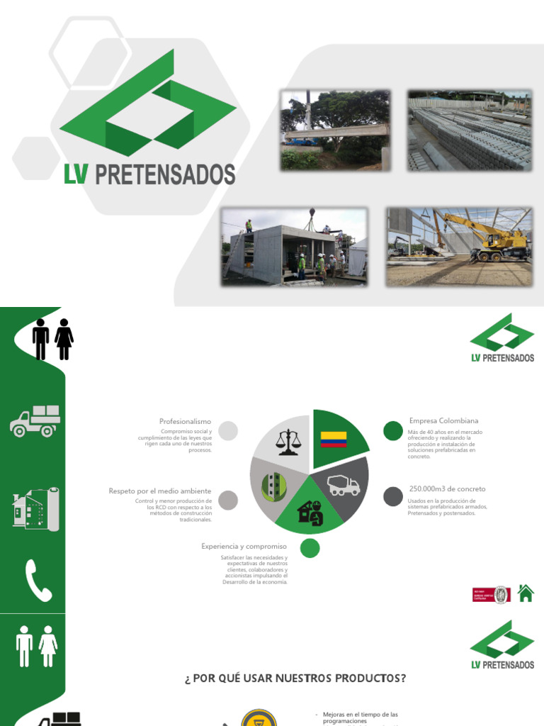 BROCHURE LV ESTRUCTURAS PREFABRICADAS | PDF | Fundación (Ingeniería) | edificio