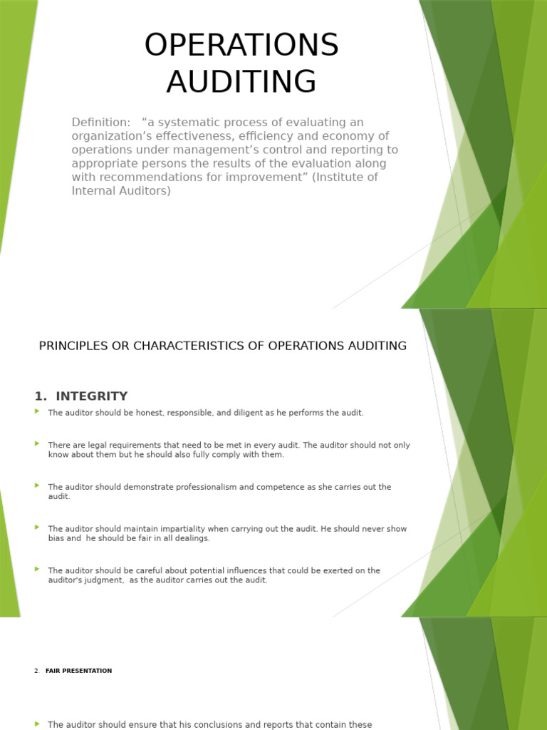 Operations Auditing Essentials | PDF | Audit | Internal Audit