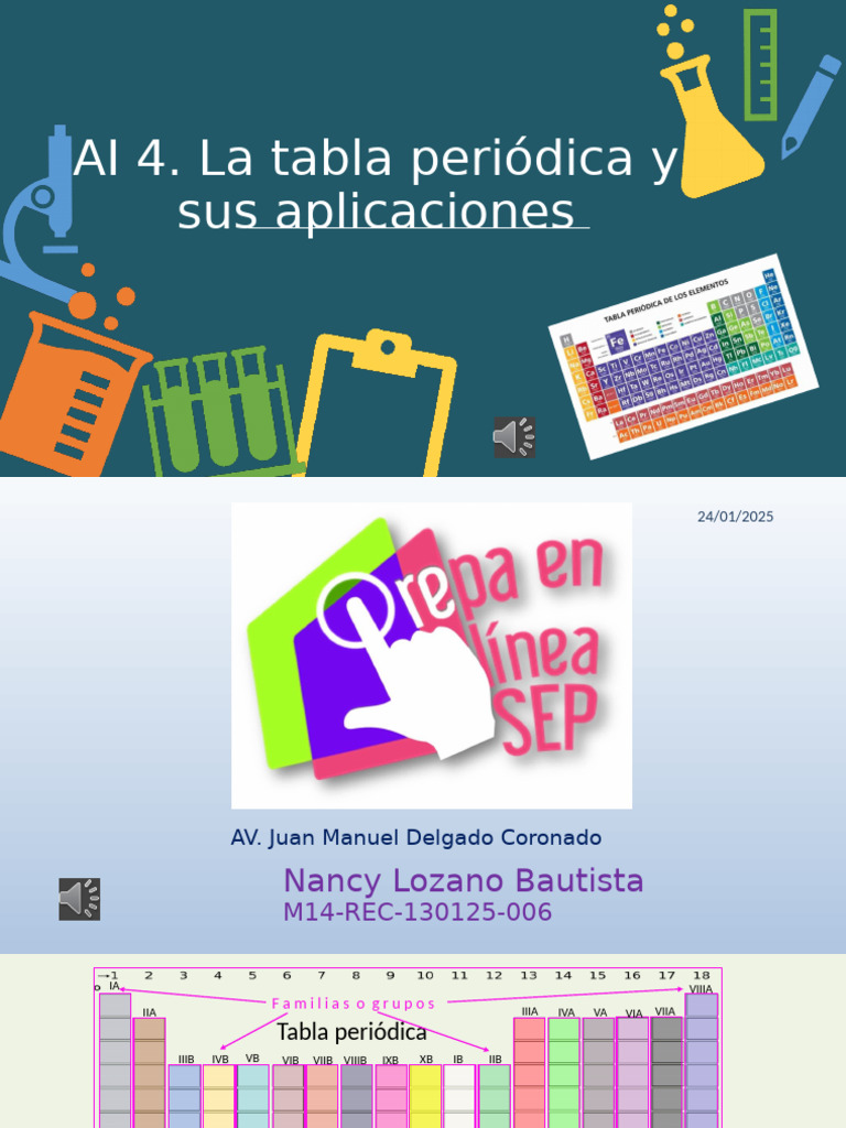 Aplicaciones de la Tabla Periódica | PDF | Química | Elementos químicos
