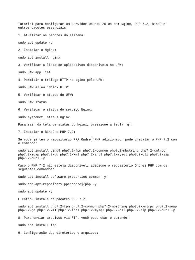 Tutorial Ubuntu 20 Detailed | PDF