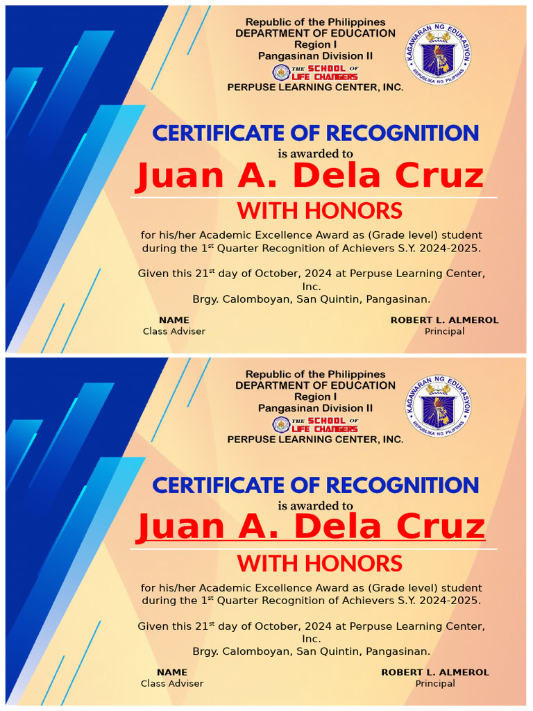 Academic Award Honors | PDF