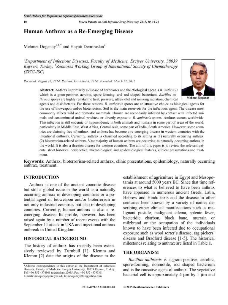 antrax | PDF | Anthrax | Bacteria