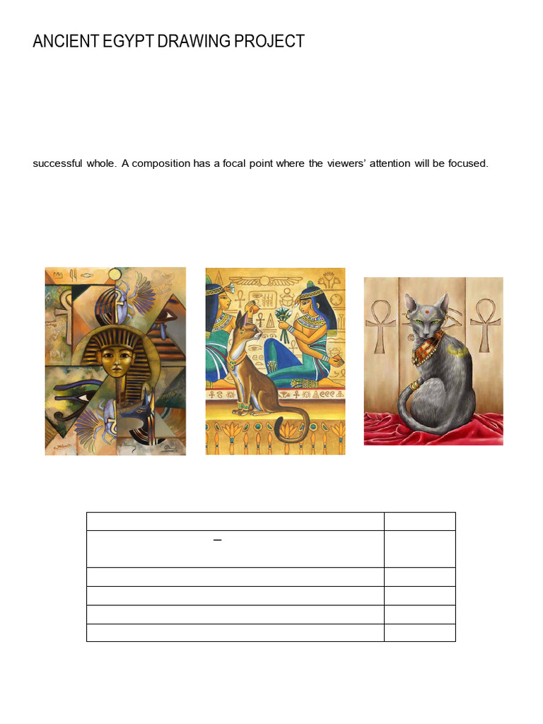 Ancient Egypt Project Rubric 2024 | PDF | Composition (Visual Arts ...