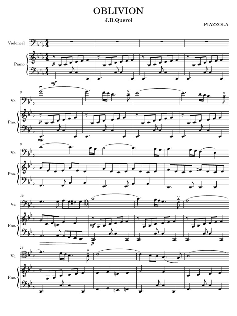 OBLIVION_CELLO_PIANO | PDF