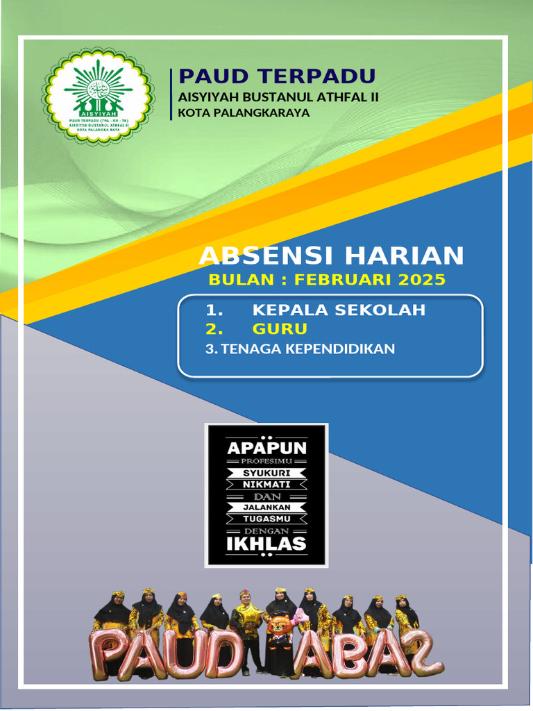 Cover Absensi 2025 | PDF