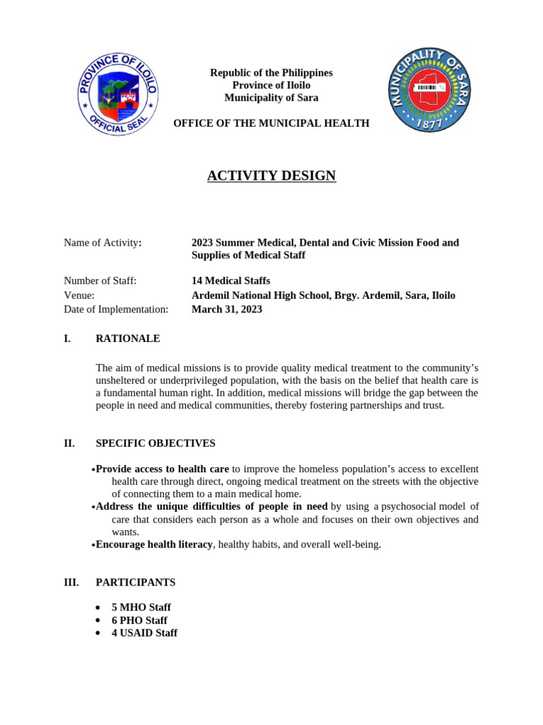 2023 Medical Mission at Ardemil High School | PDF