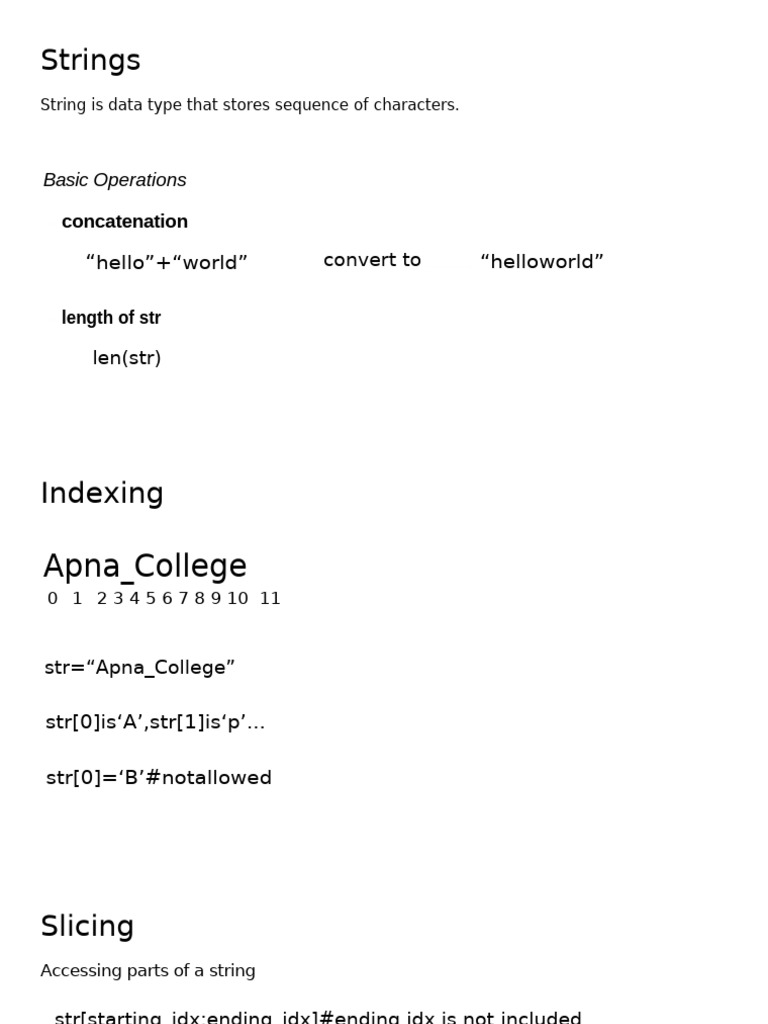 String Operations and Conditional Statements | PDF