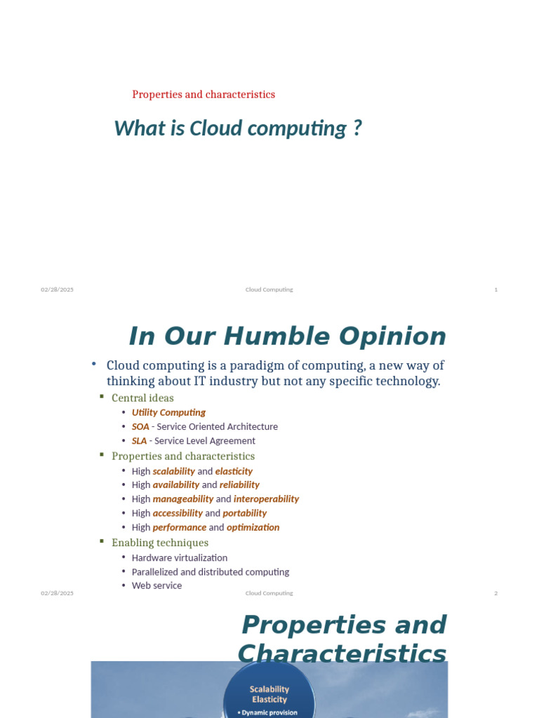 Characterstic of Cloud Computing | PDF | Parallel Computing | Cloud Computing