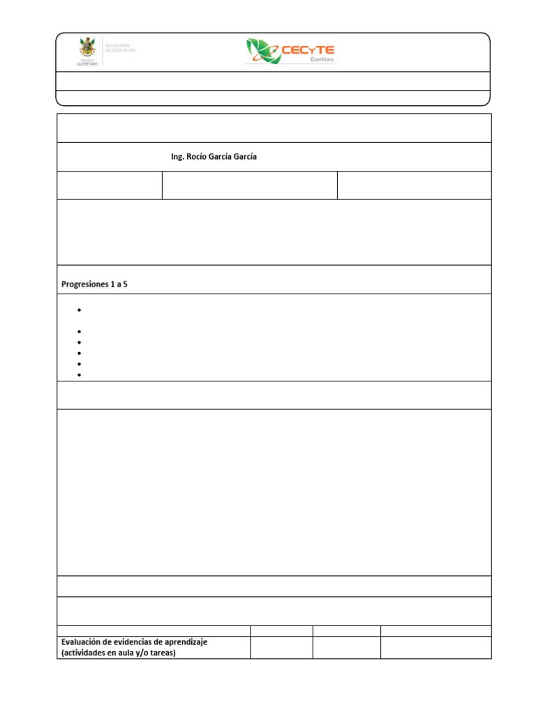 F-Dp-Daa-01 Criterios de Clase Pmii Primer Parcial | PDF | Teoría ...