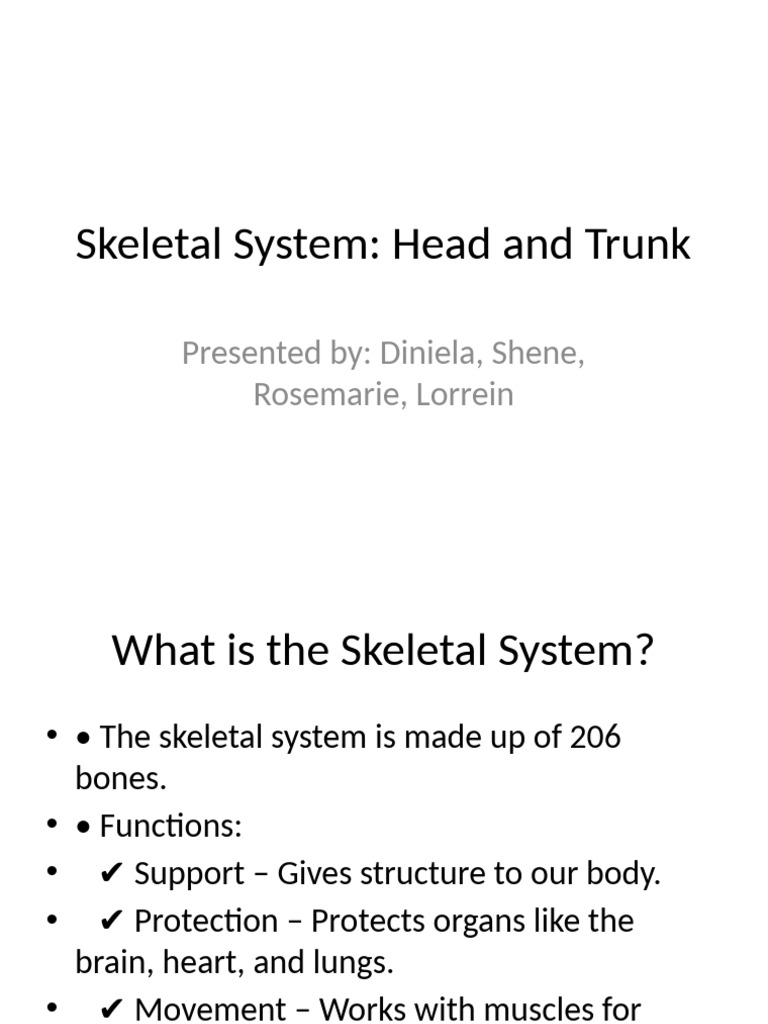 Skeletal_System_Presentation | PDF