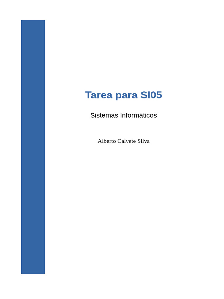 SI05 Tarea | PDF | Archivo de computadora | Directorio (Computación)
