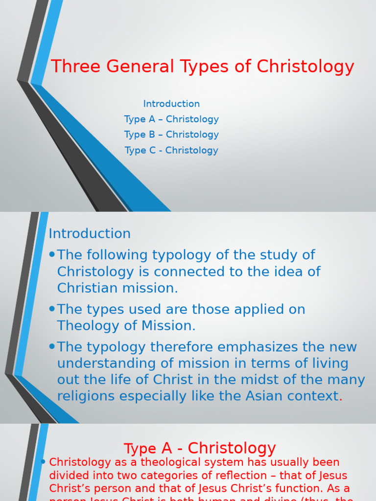 Types of Christology Explained | PDF | Christology | Jesus