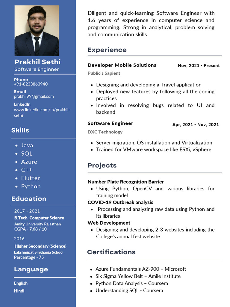 PSE Resume | PDF