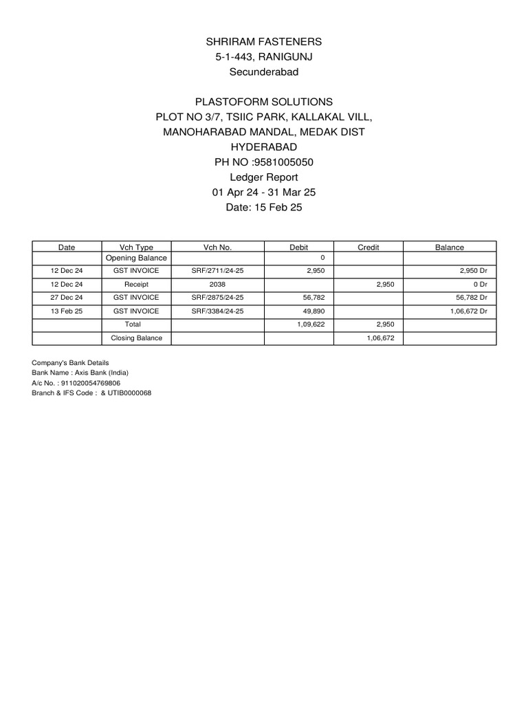 PLASTOFORM SOLUTIONS-31 Mar 25 | PDF
