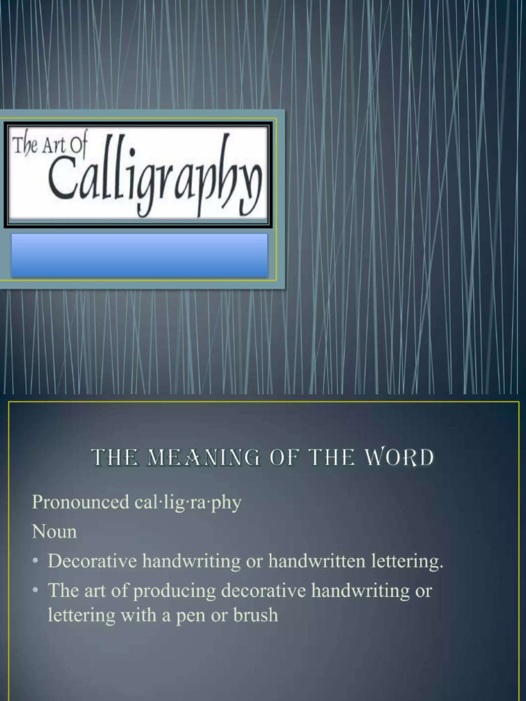 Calligraphy | PDF