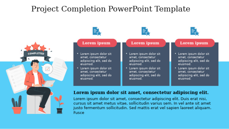 83901-Project Completion PowerPoint Template | PDF