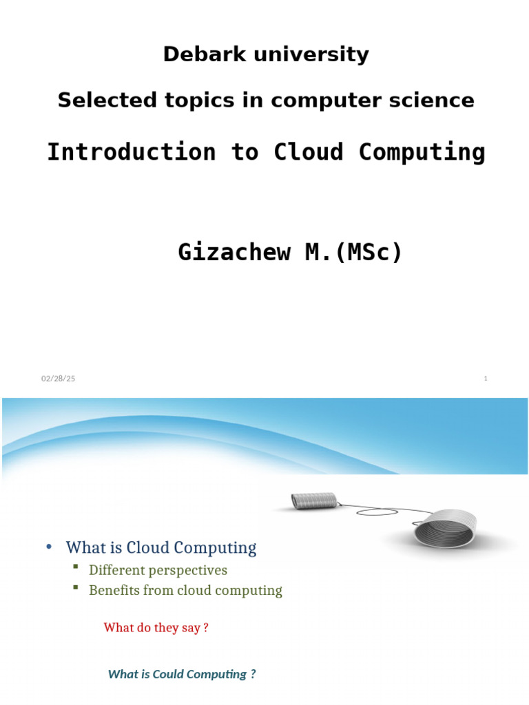 1 Intro Cloud Computing | PDF | Cloud Computing | Computing
