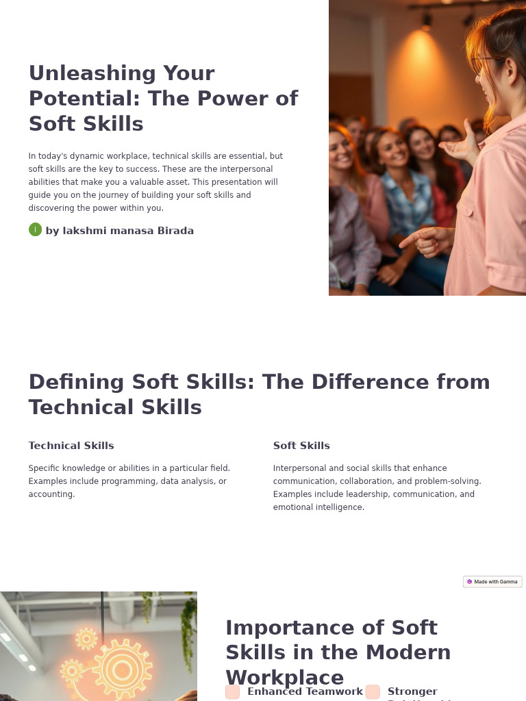 Unleashing Your Potential the Power of Soft Skills (1) | PDF | Skill | Communication