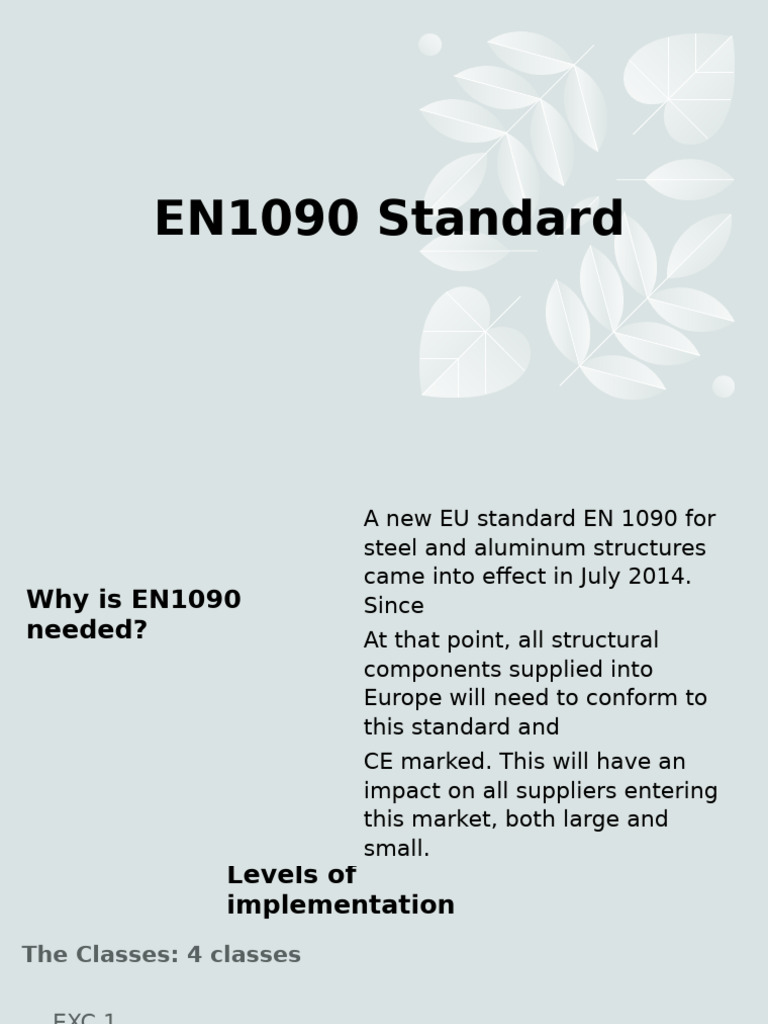 EN1090 Standard Overview and Classes | PDF