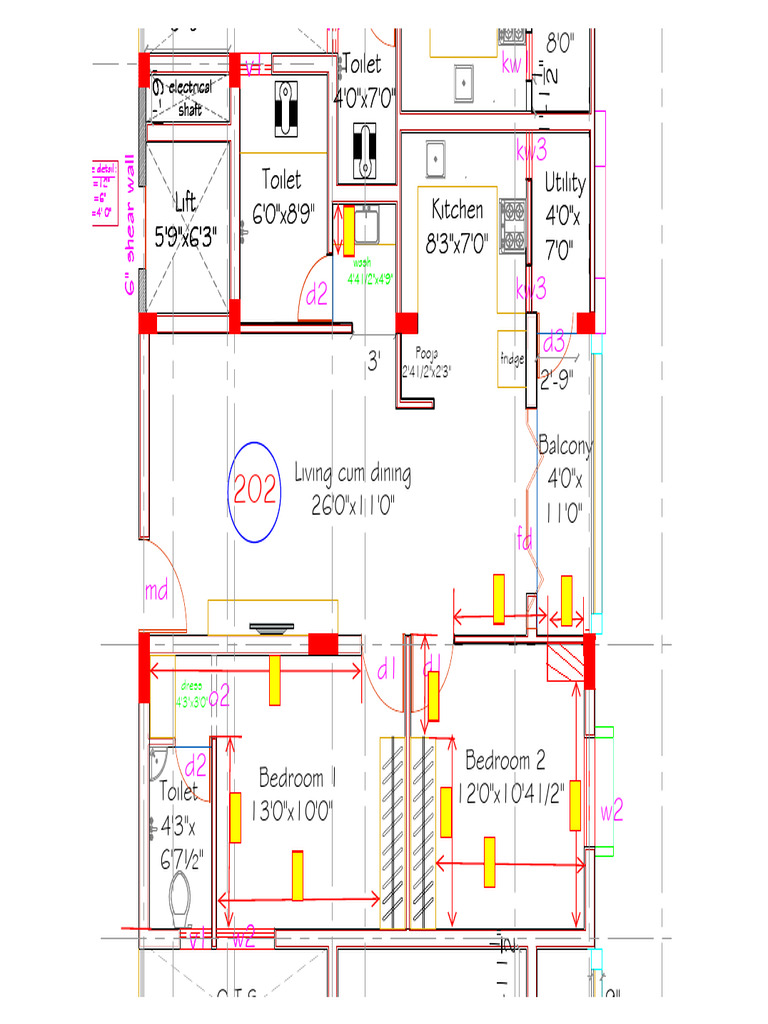 Block B 202 Revised Plan | PDF