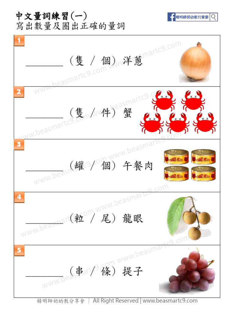 K2 - Chinese Quantifier Exercises | PDF