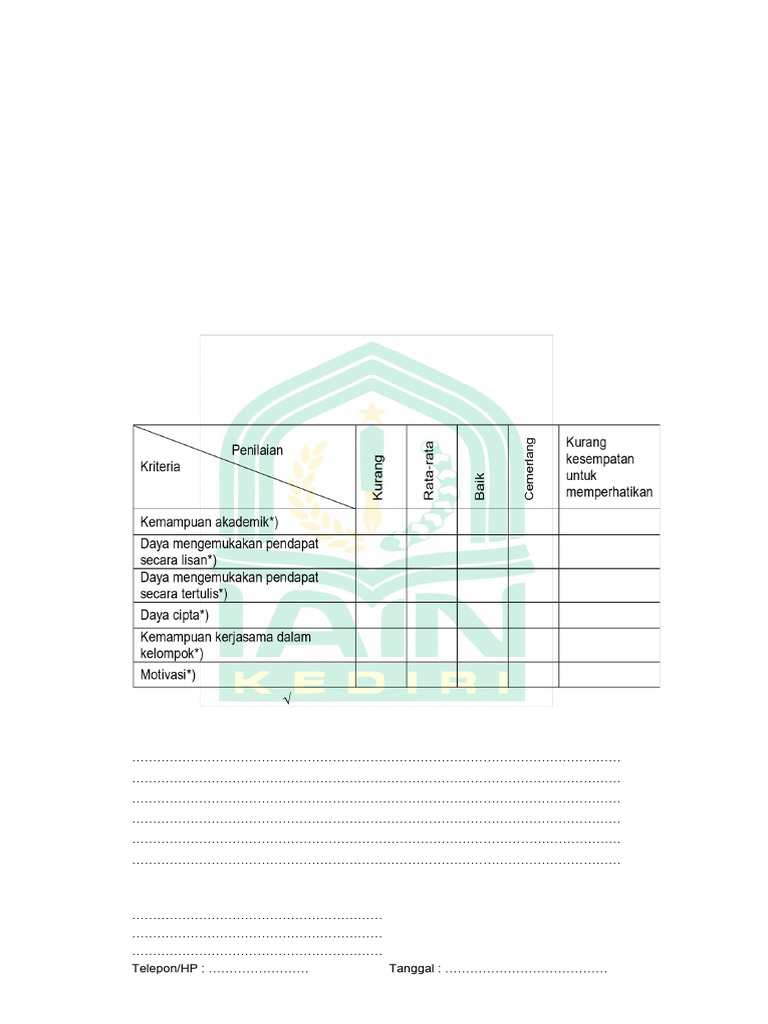 Form Rekomendasi PMB S3 2021 | PDF