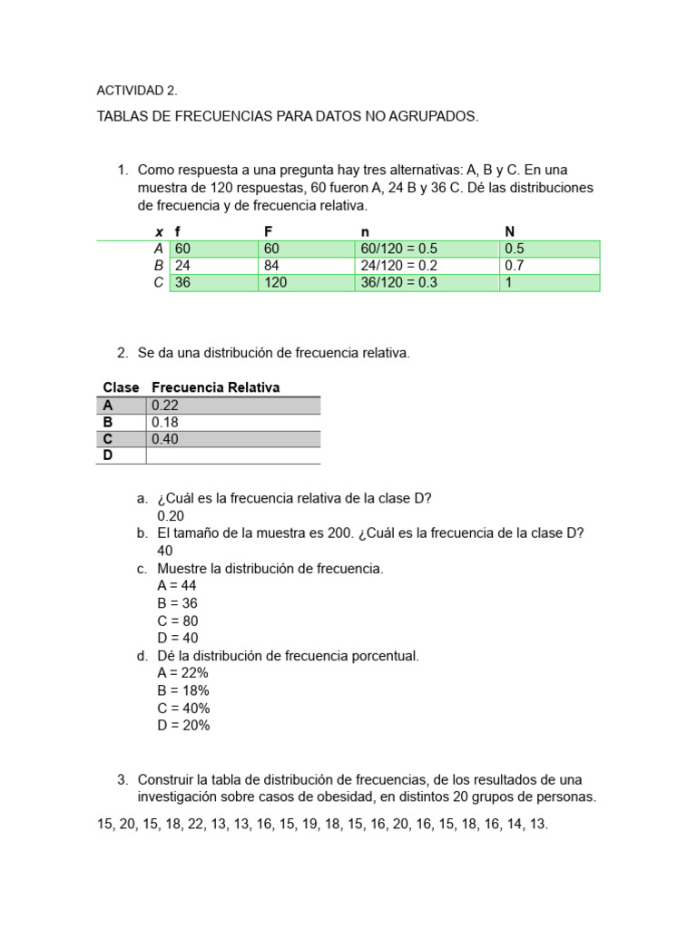 Estadística Act | PDF