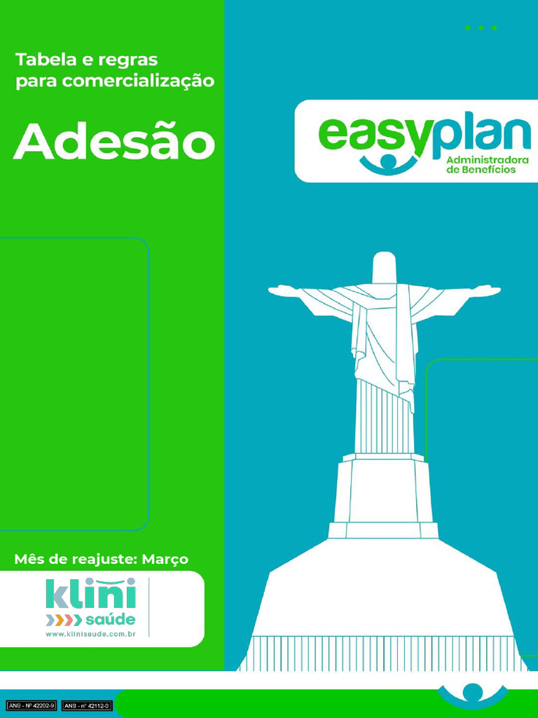 Tabela Klini Easyplan - Adesao RJ Todas As Idades Atual!! | PDF | Hospital