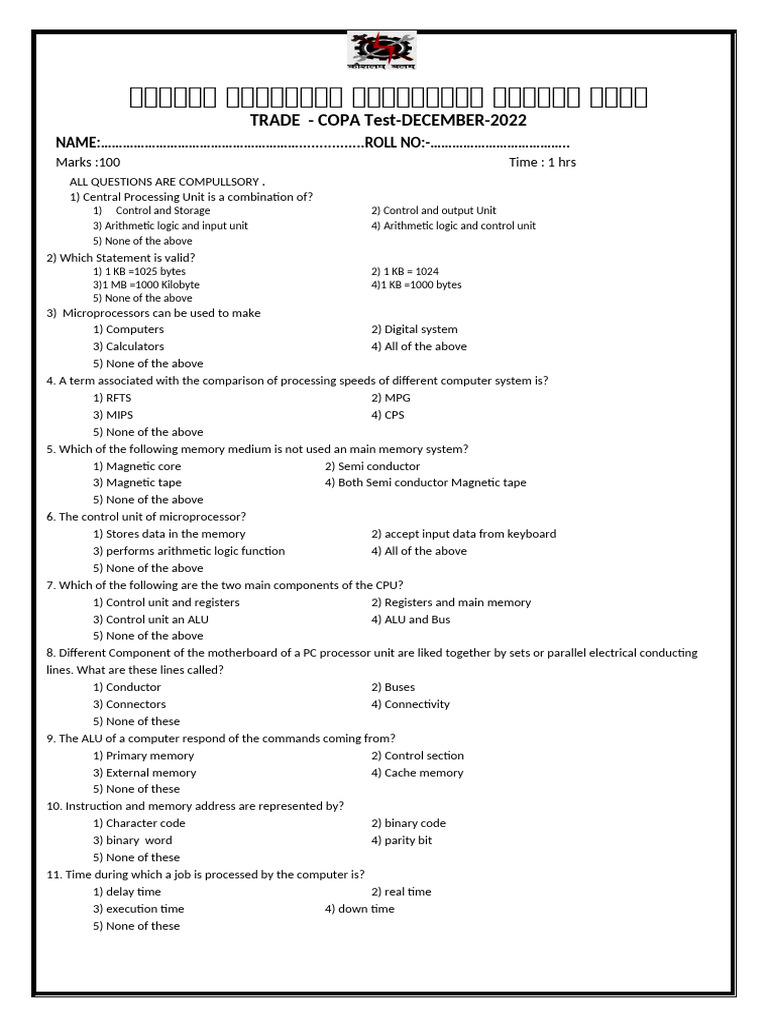 4. Processing System | PDF | Central Processing Unit | Computer Data Storage