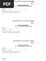 Age Certificate | PDF