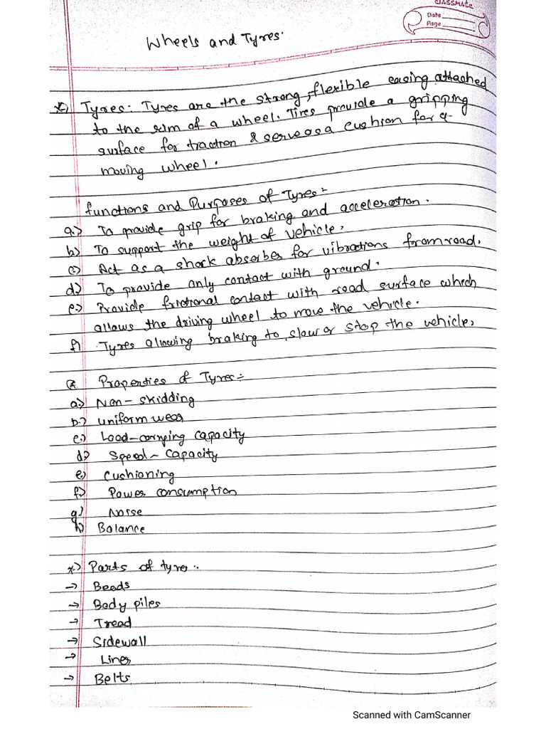 Wheels and Tyres | PDF