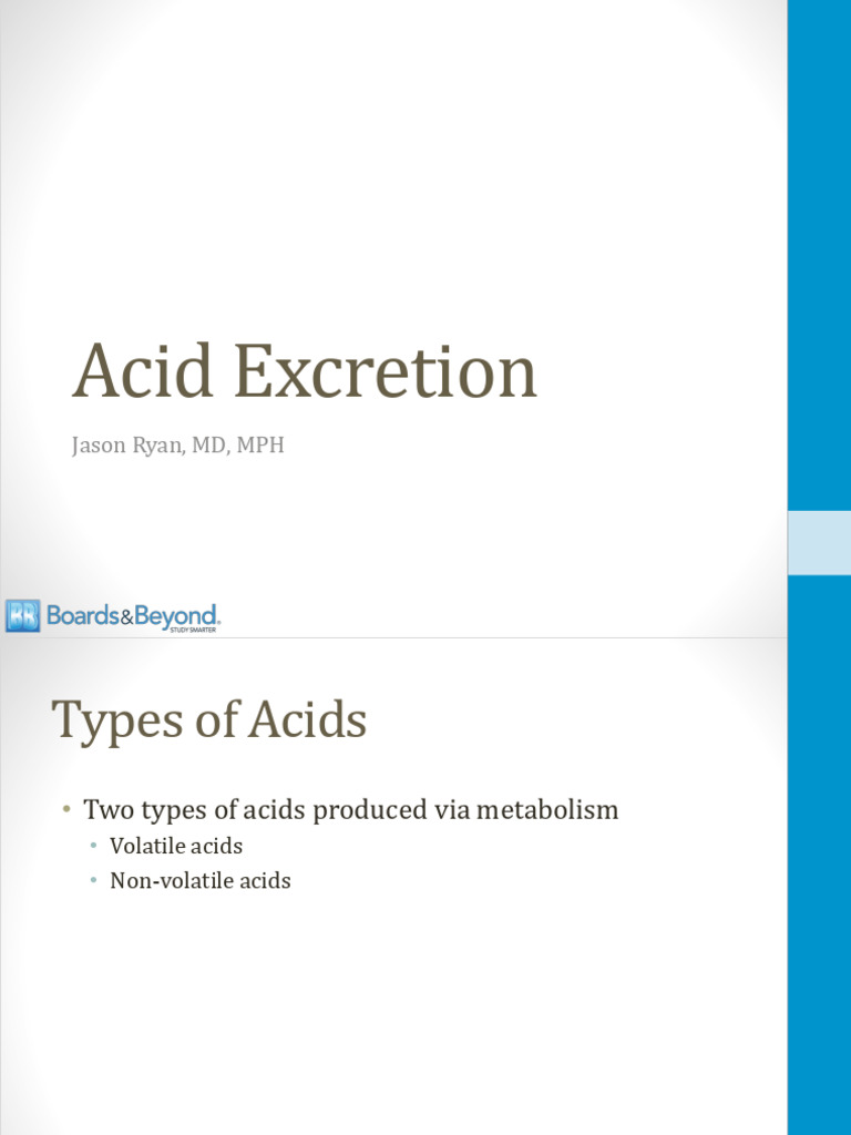 Base Acid Excretion Atf | PDF | Kidney | Bicarbonate