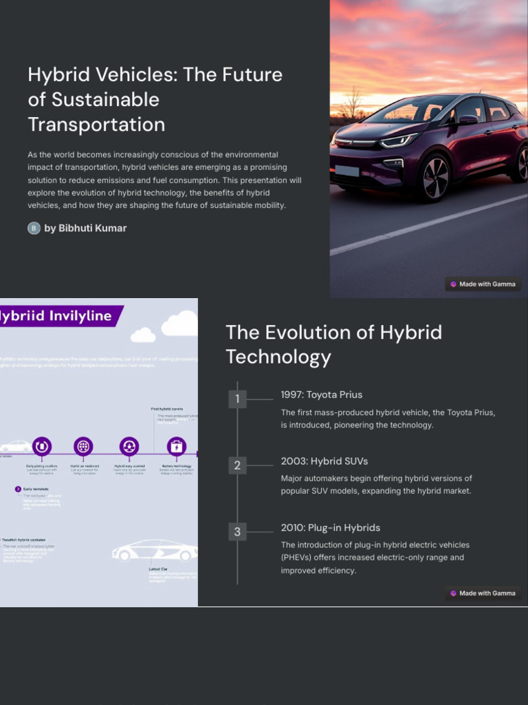 Future of Hybrid Vehicles Explained | PDF | Hybrid Electric Vehicle ...