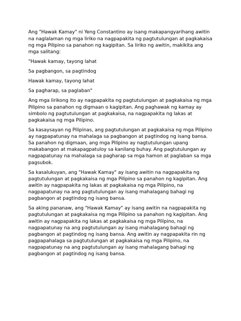 Koko Hawak Kamay | PDF