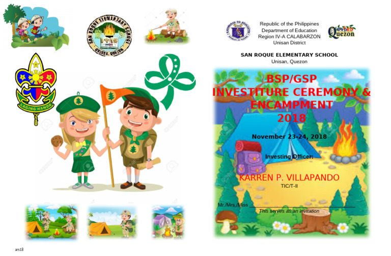 BSP GSP Scouting Prog Front | PDF