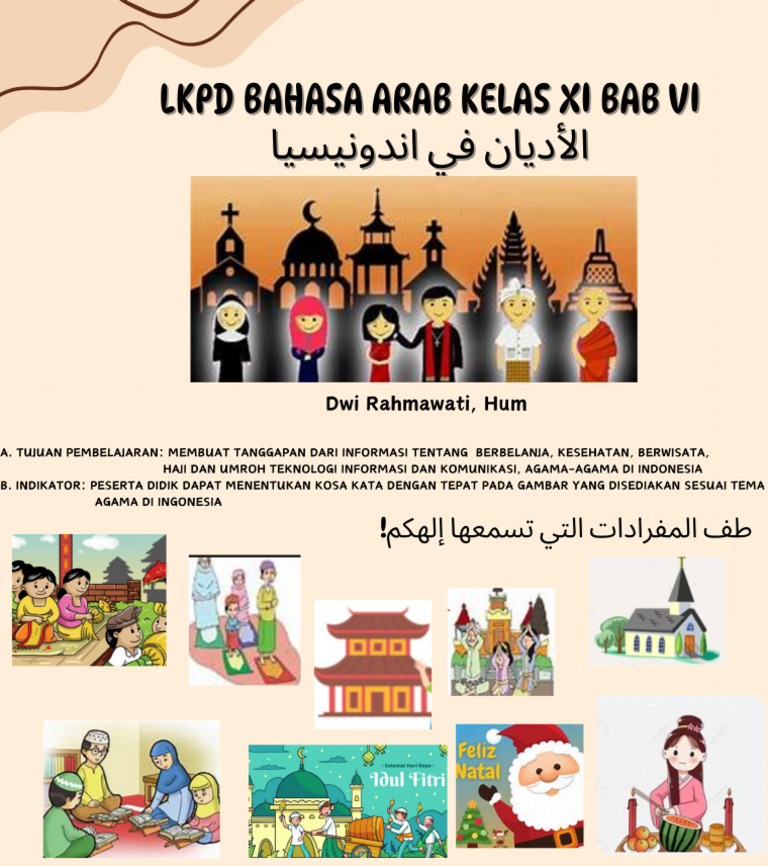 LKPD Bahasa Arab Kelas Xi Bab Vi | PDF