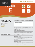 SASMO 2023 Practice Paper Answers | PDF